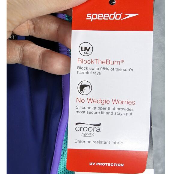 Speedo | Swim | Speedo Swimsuit Youth 2 Girl Kid One Piece Blue Uv 5 ...